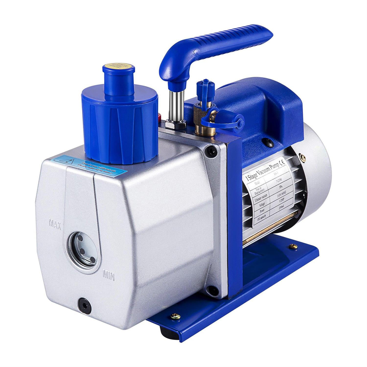 Choco Moon AC Vacuum Pump 7 CFM 1/2 HP Single Stage Pump for R12, R22 ...