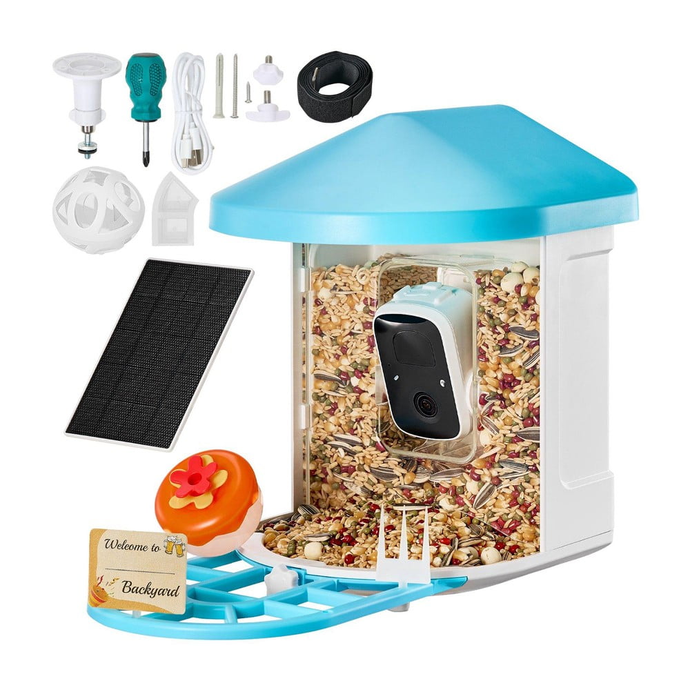 Choco Moon AI-Enhanced Bird Feeder,4K Camera, Real-Time Species ...