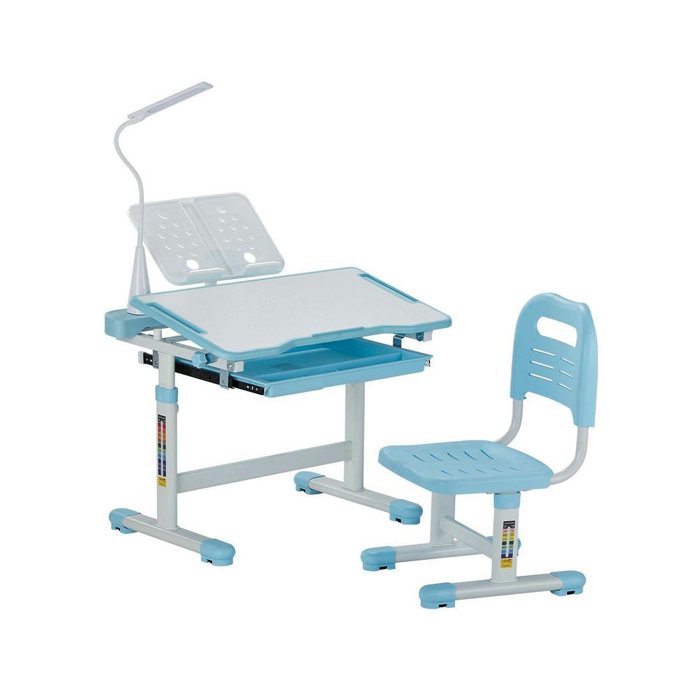 Choco Moon Adjustable Height & 0-40° Tilt, Classroom/Study Room Blue ...