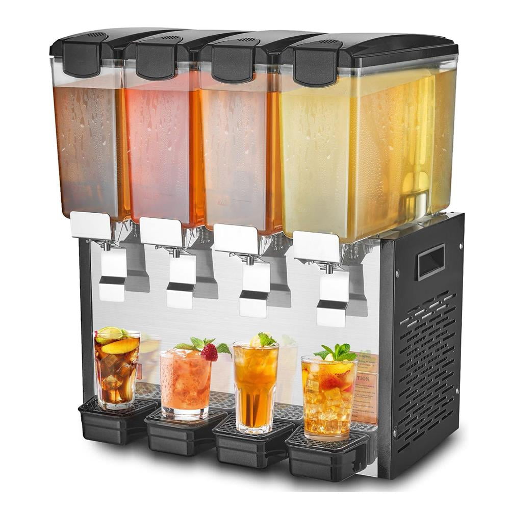 Choco Moon Commercial Beverage Dispenser 10L x4 Tanks - Compact 4-Tank ...
