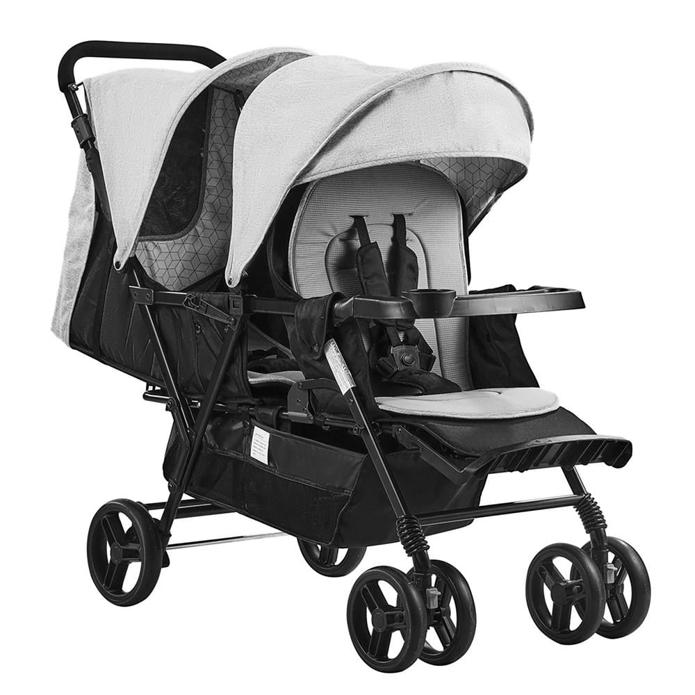Choco Moon Compact Double Jogging Stroller for Lightweight Twin ...
