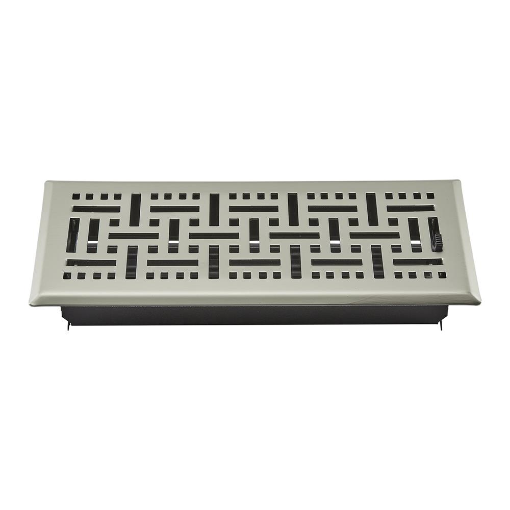 Choco Moon HVAC Grille Floor Registers, Sturdy 4x10 Inches Nickel ...