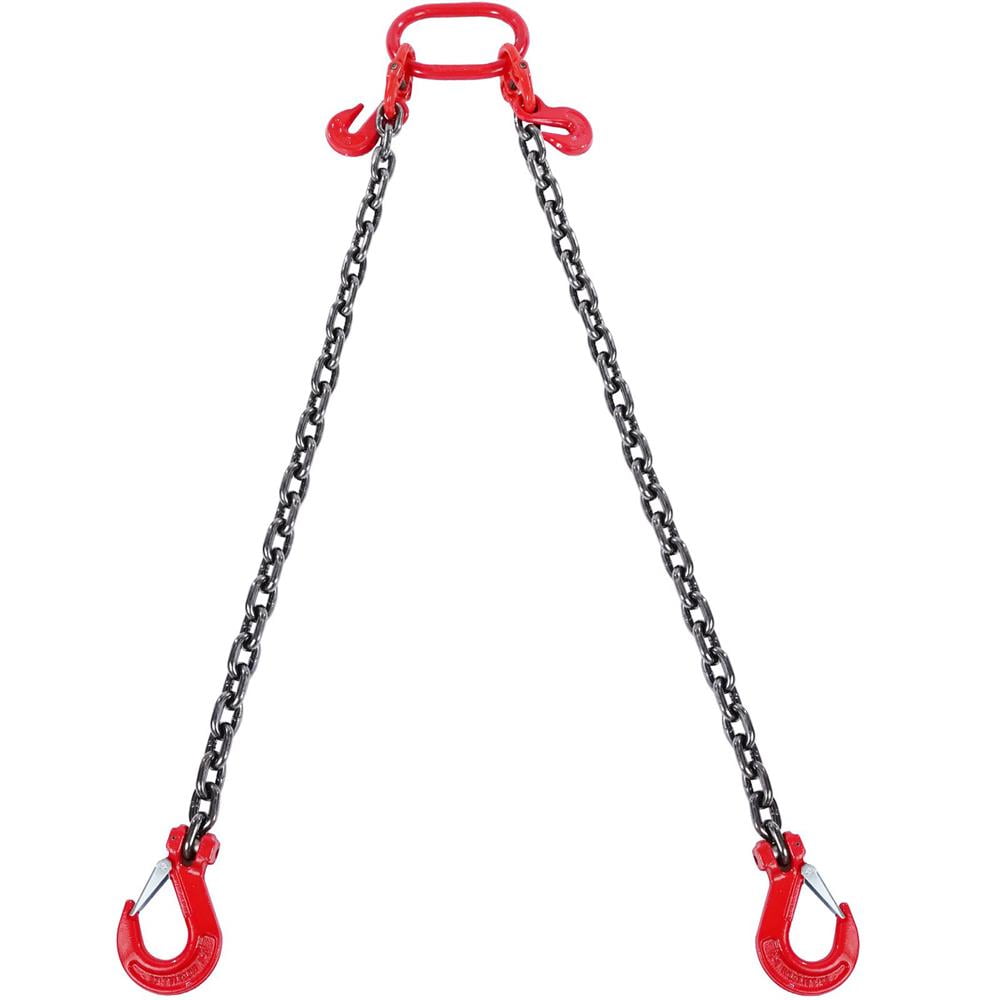 Choco Moon Heavy Duty 3/8" Chain Sling, 6' Length, G80 Grade, 2 Leg ...