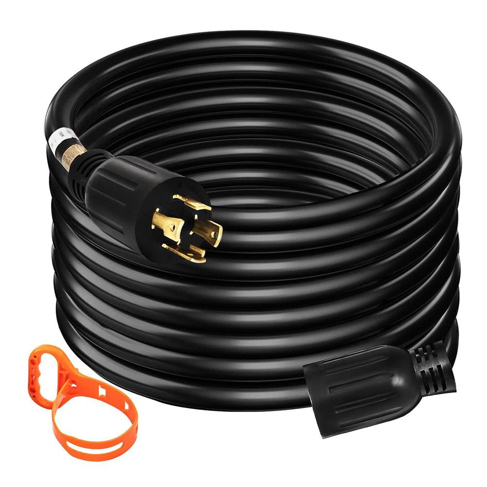 Choco Moon Heavy Duty Generator Power Cord, 50 Ft 30 Amp Extension, 4 Wire 10 Gauge, Universal ...