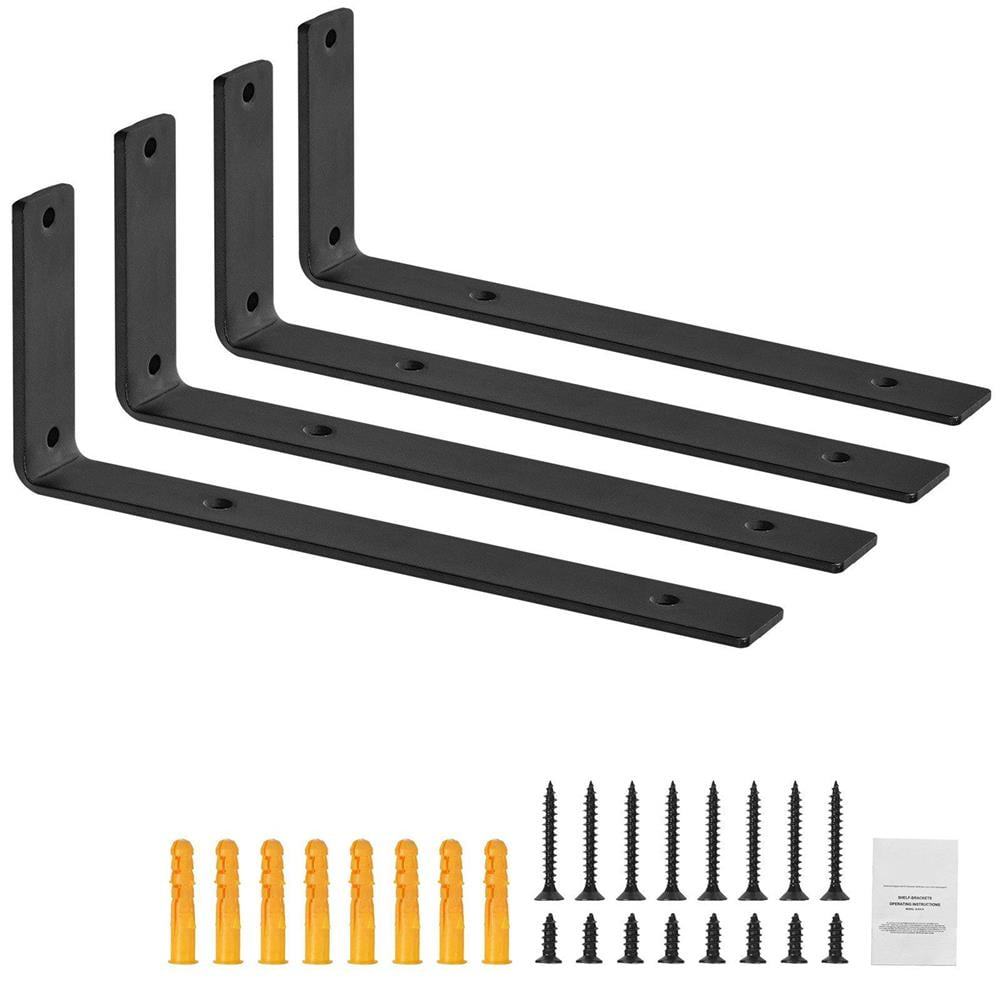 Choco Moon Industrial Strength Floating Shelves, 10x6 Inches, 4 Pack ...