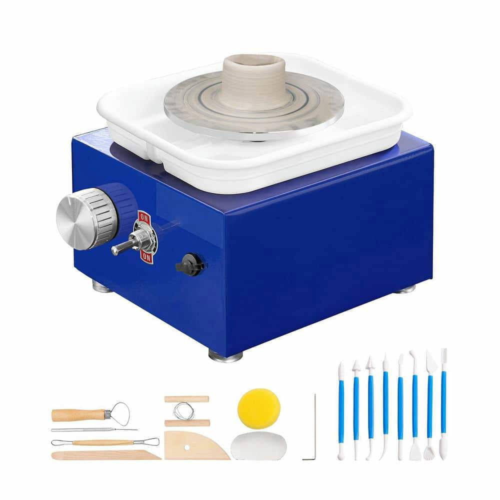 Choco Moon Kid-Friendly 2-Turntable Pottery Wheel, 2.6"/3.9" Ceramic ...