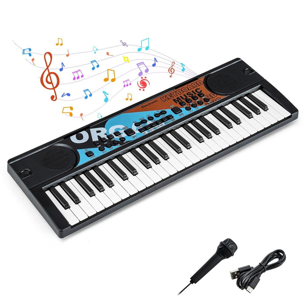Choco Moon Kids Piano Keyboard 49 Keys Portable Electric Keyboard Piano ...