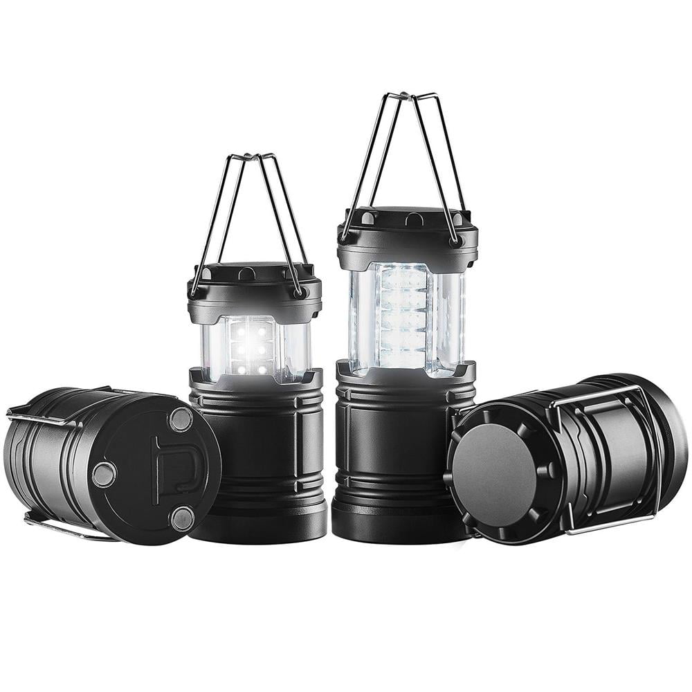 Choco Moon LED Camping Lanterns, Compact & Collapsible, 4-Piece Battery ...