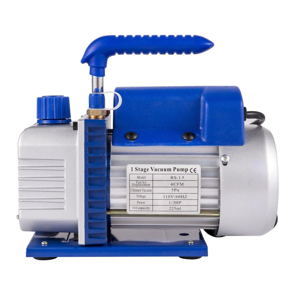 Choco Moon Professional 2 Gallon Vacuum Pump for Industrial Use, 4CFM 1/3HP Double Stage ...