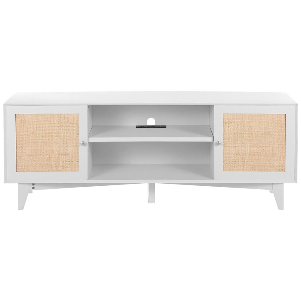 Choco Moon Rattan Entertainment Unit, Bohemian Style TV Stand with ...