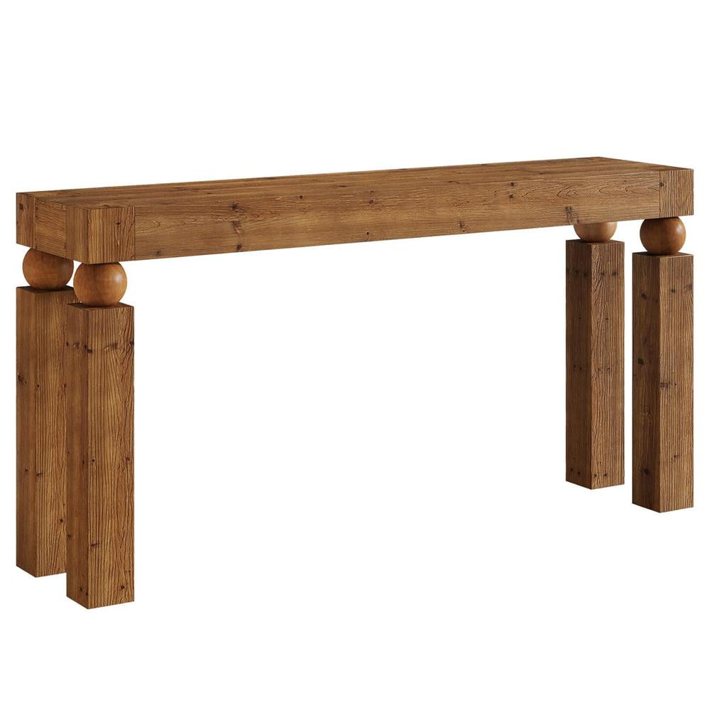 Choco Moon Solid Wood Console Table for Entryway, Farmhouse Narrow ...
