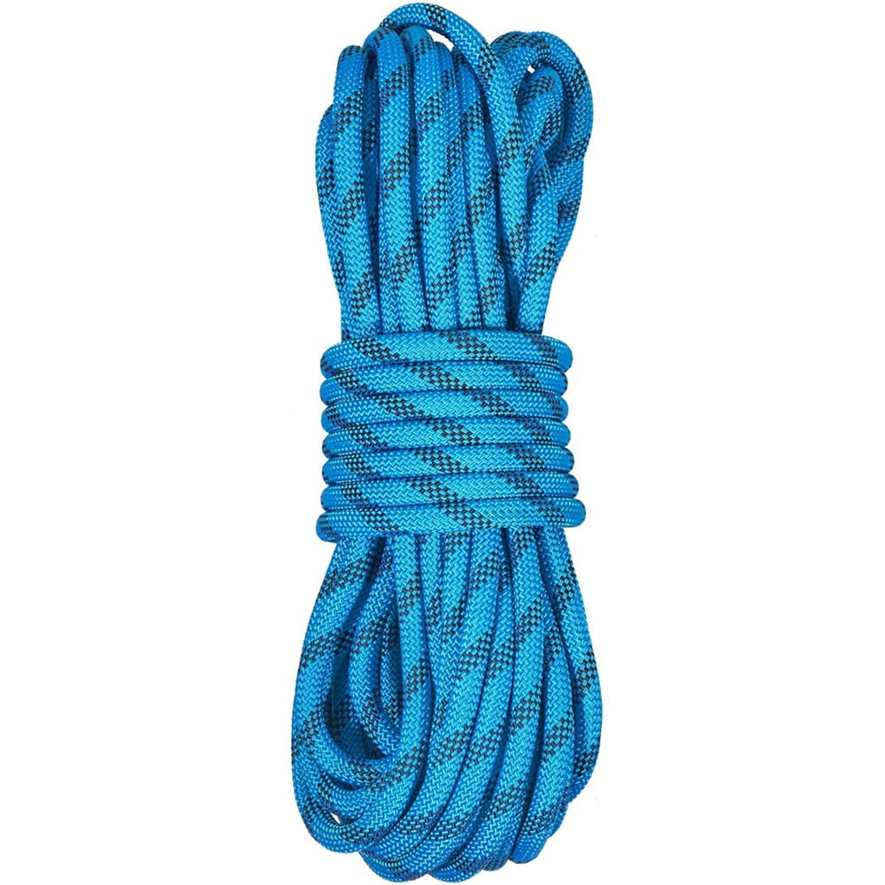 Choco Moon Static Climbing Rope, 32FT Outdoor Rock Rope, 26KN High ...