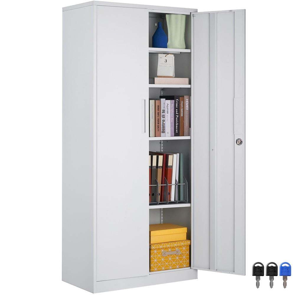 Choco Moon Steel Storage Cabinet, 2-Door Locking Metal File Cabinet, 71 ...