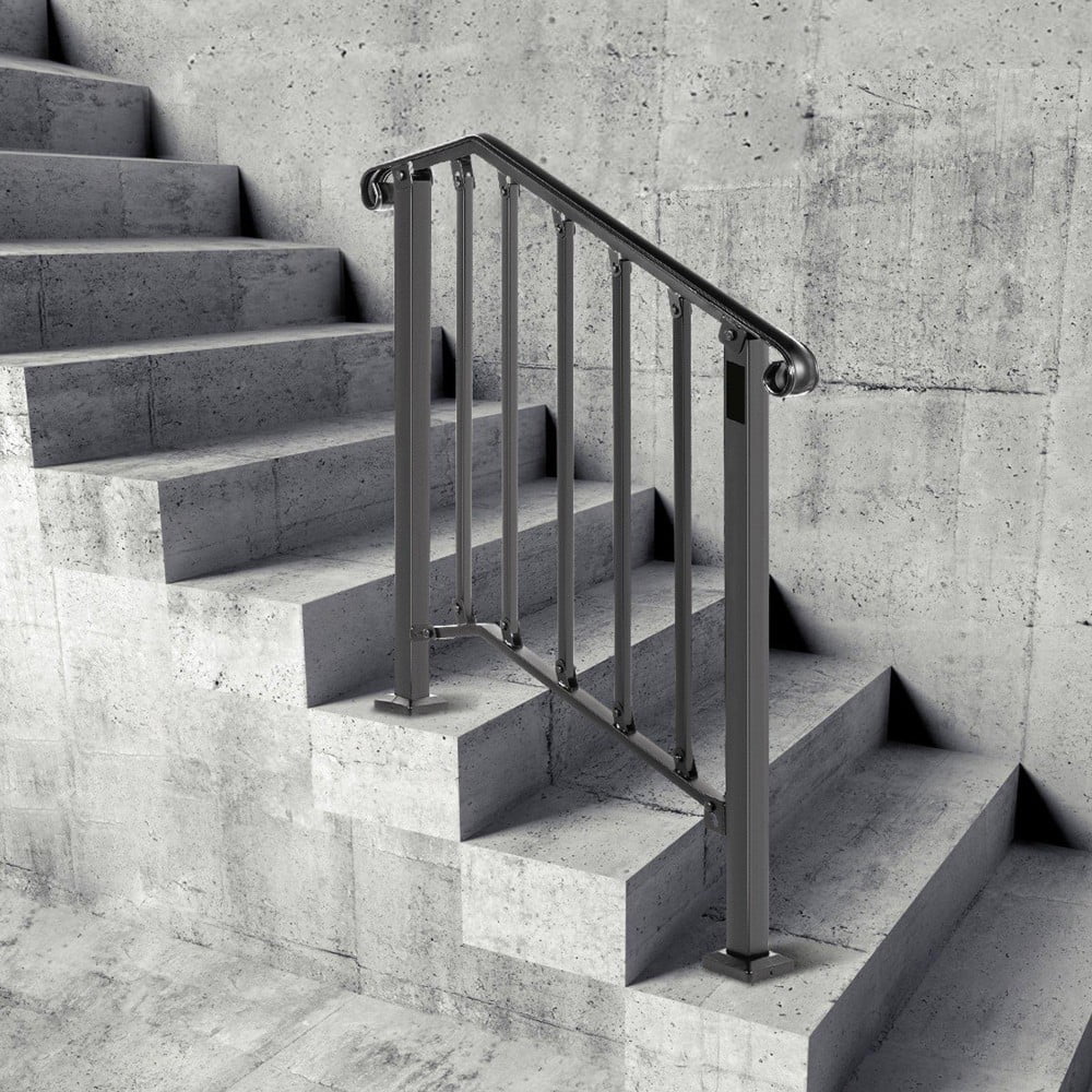 Choco Moon Sturdy Outdoor Stair Handrails,Universal Fit for 2-3 Steps ...