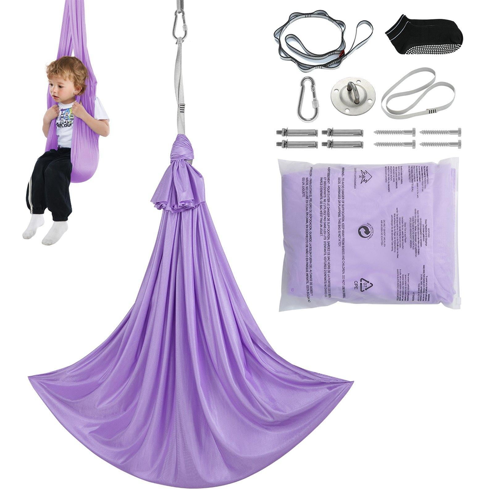 Choco Moon Therapy Swing for Kids, 3.1 Yards, Soft Cuddle Hammock ...