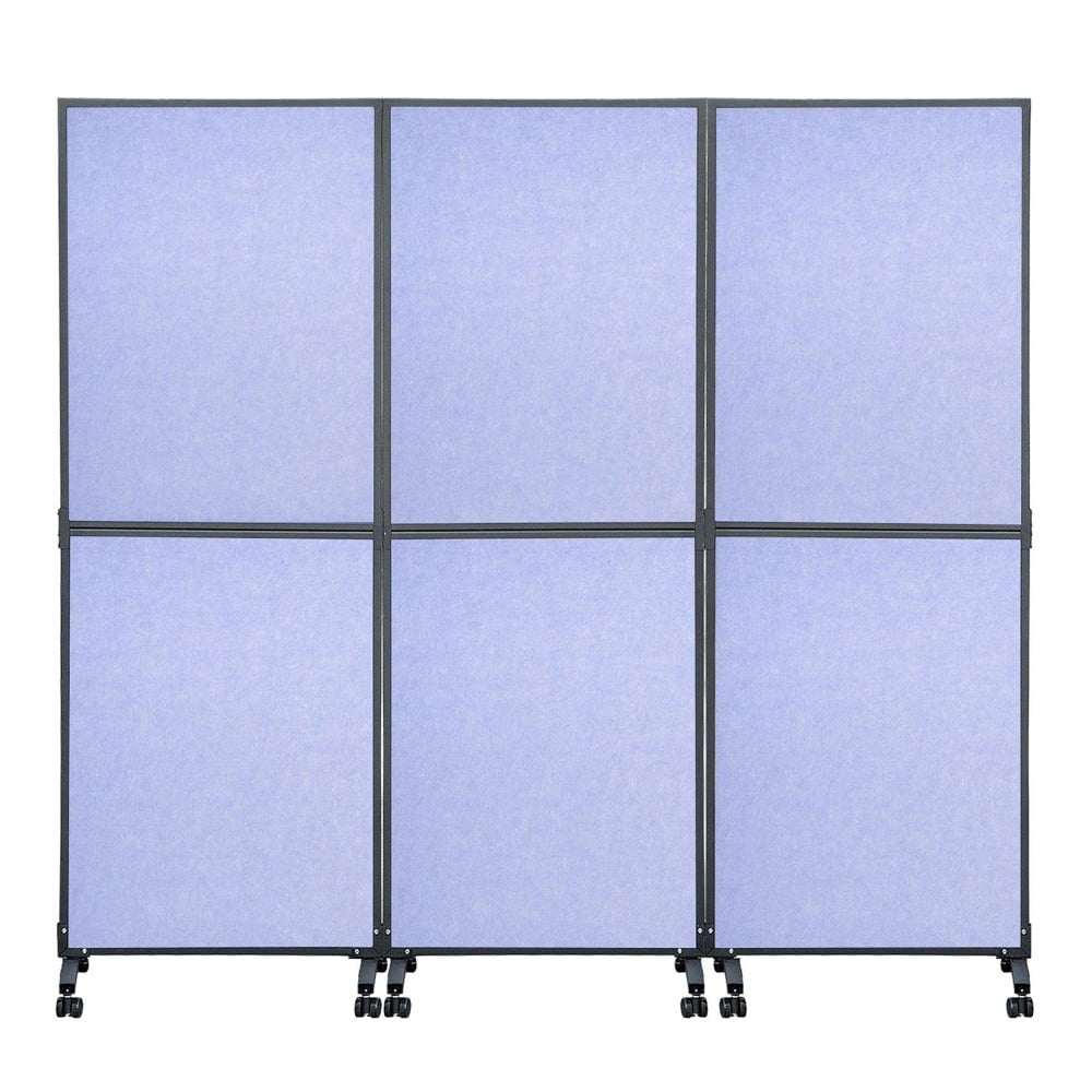 Choco Moon Ultra-Quiet 72x66 Office Partition Panels - 3-Pack Steel ...