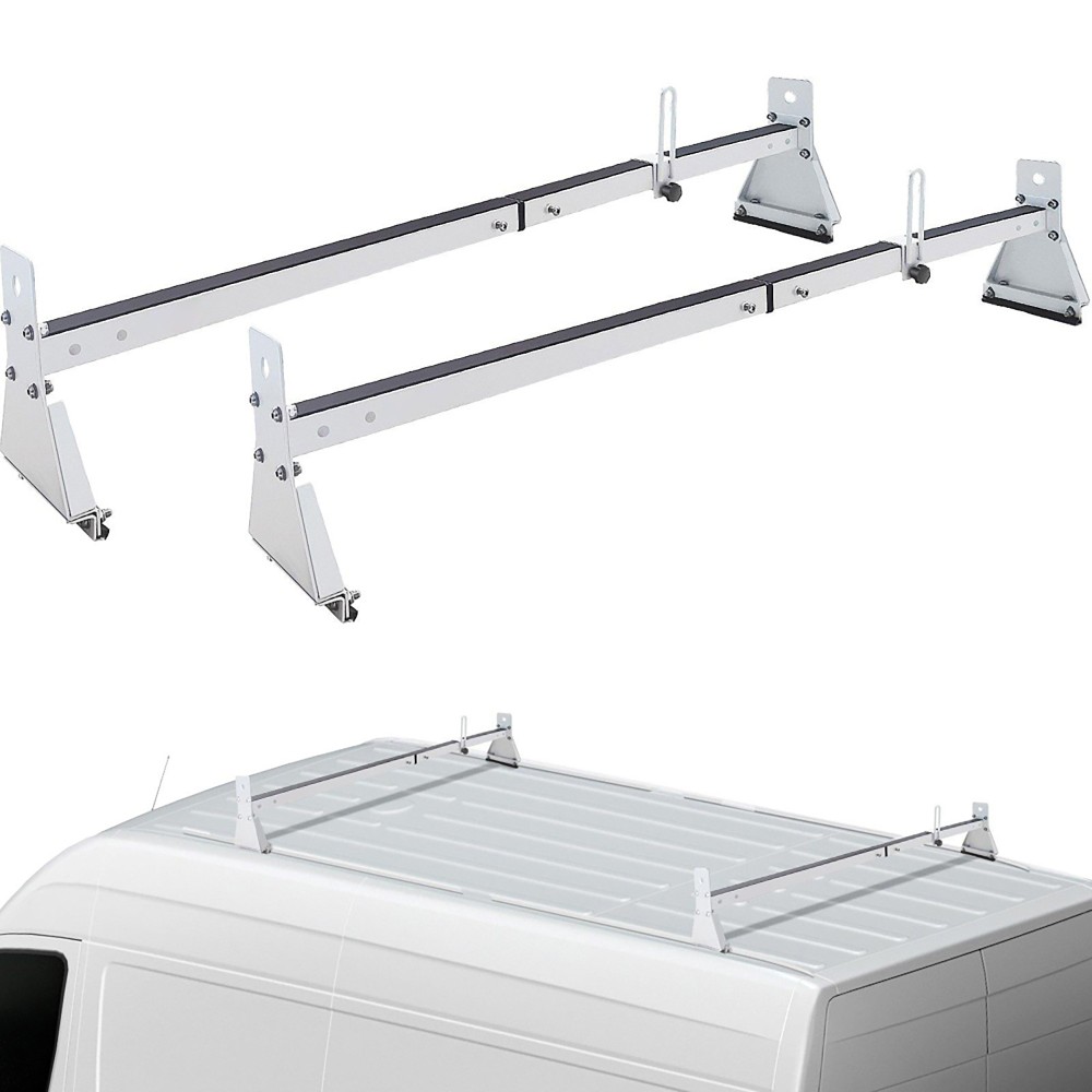 Choco Moon Van Roof Rack, 2 Bars, 331 lbs, 52"-63.8" Steel, Ladder ...