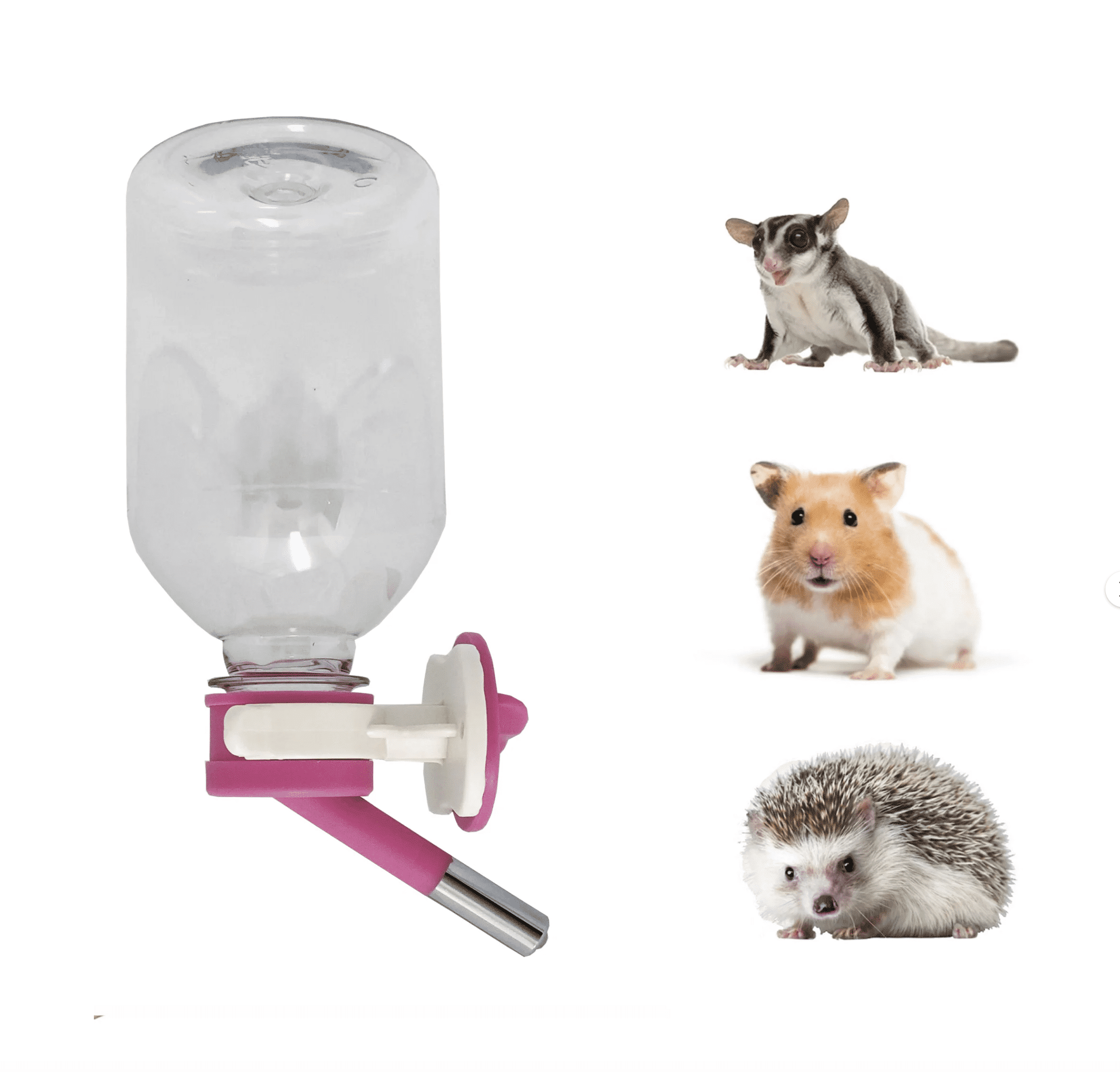 Choco Nose Patented Mini No-Drip Water Bottle/Feeder for Hamsters ...