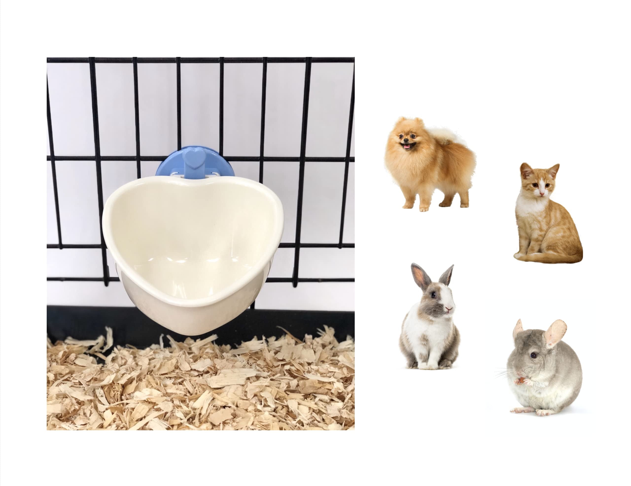 Choco Nose Patented Removable SBF3 Heart Shaped Food Bowl Dogs/Puppies ...