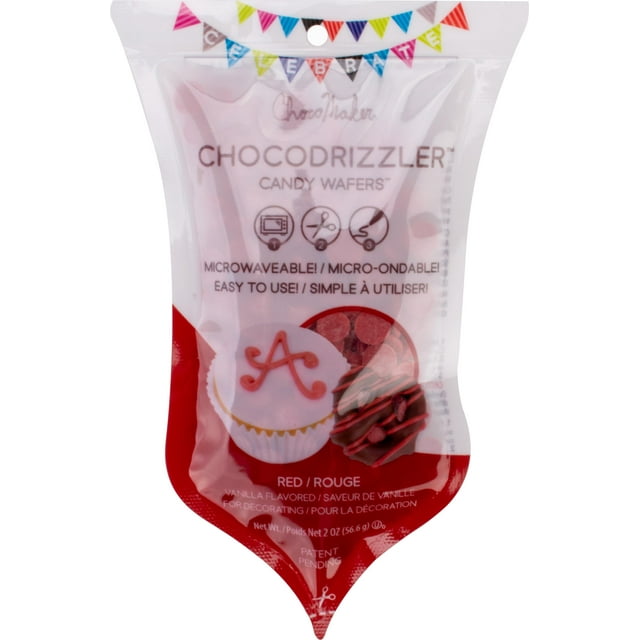 ChocoMaker ChocoDrizzler Candy Wafers Red - Vanilla - Walmart Business ...