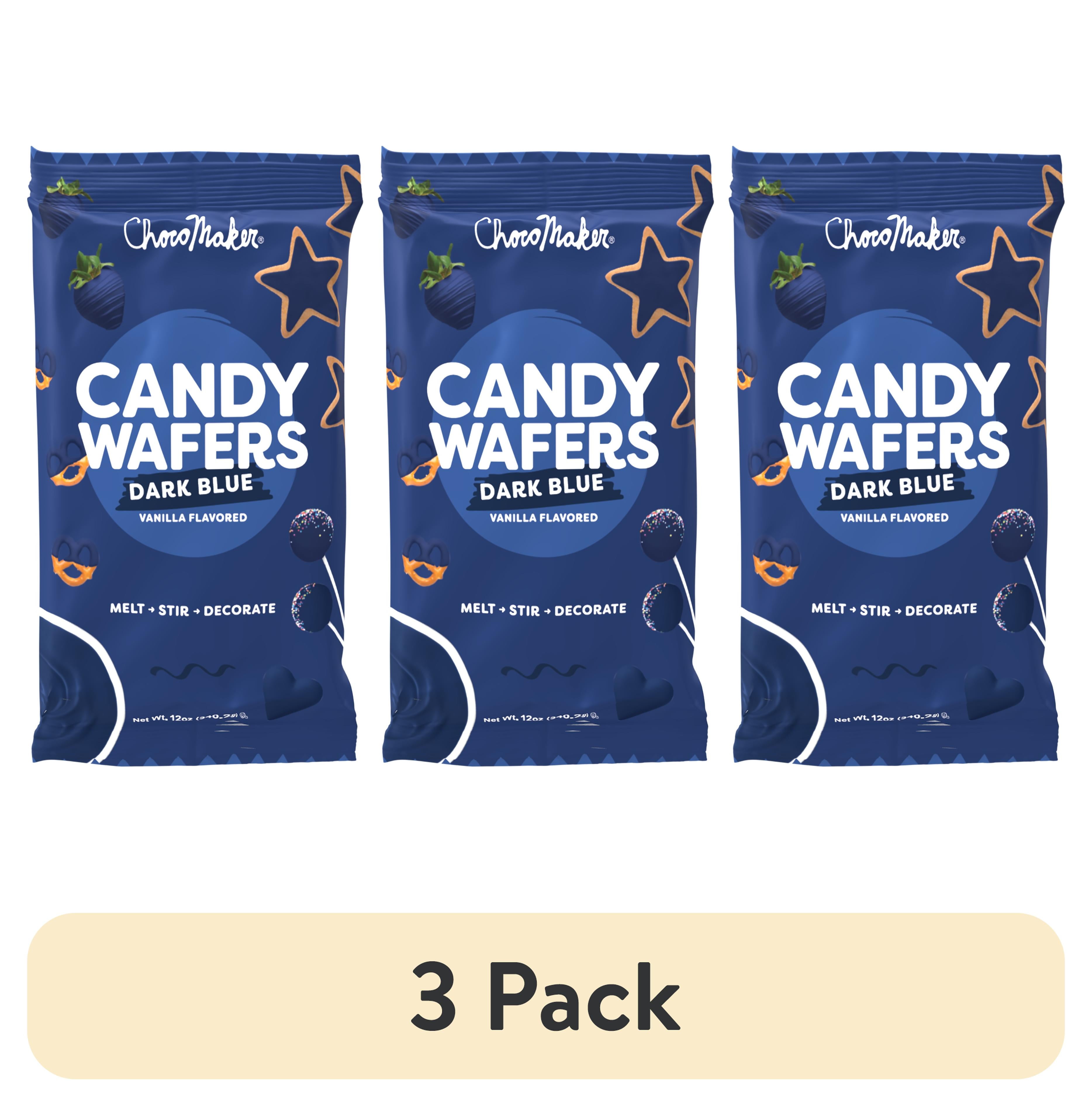 (3 pack) ChocoMaker Dark Blue Vanilla Flavored Candy Wafers 12oz ...