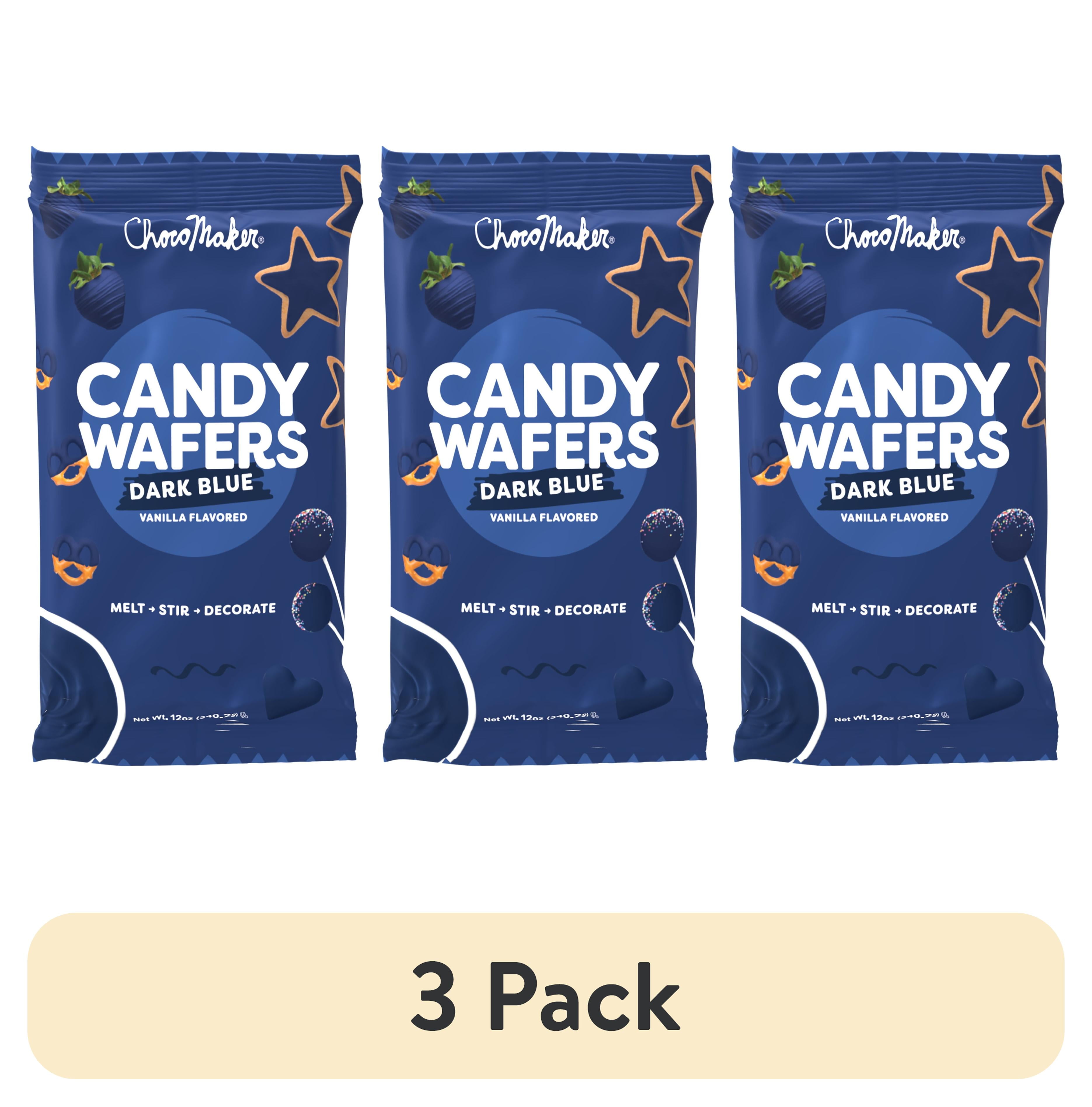 (3 pack) ChocoMaker Dark Blue Vanilla Flavored Candy Wafers 12oz (340 ...