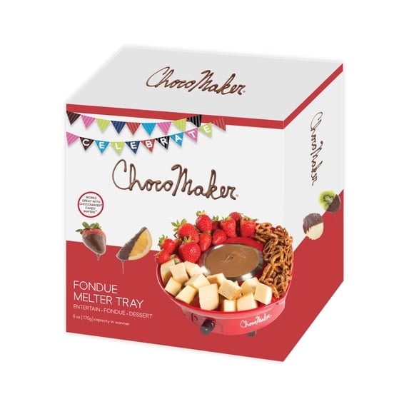 ChocoMaker Fondue Melter Dipping Tray Stainless Steel Bowl - Walmart.com