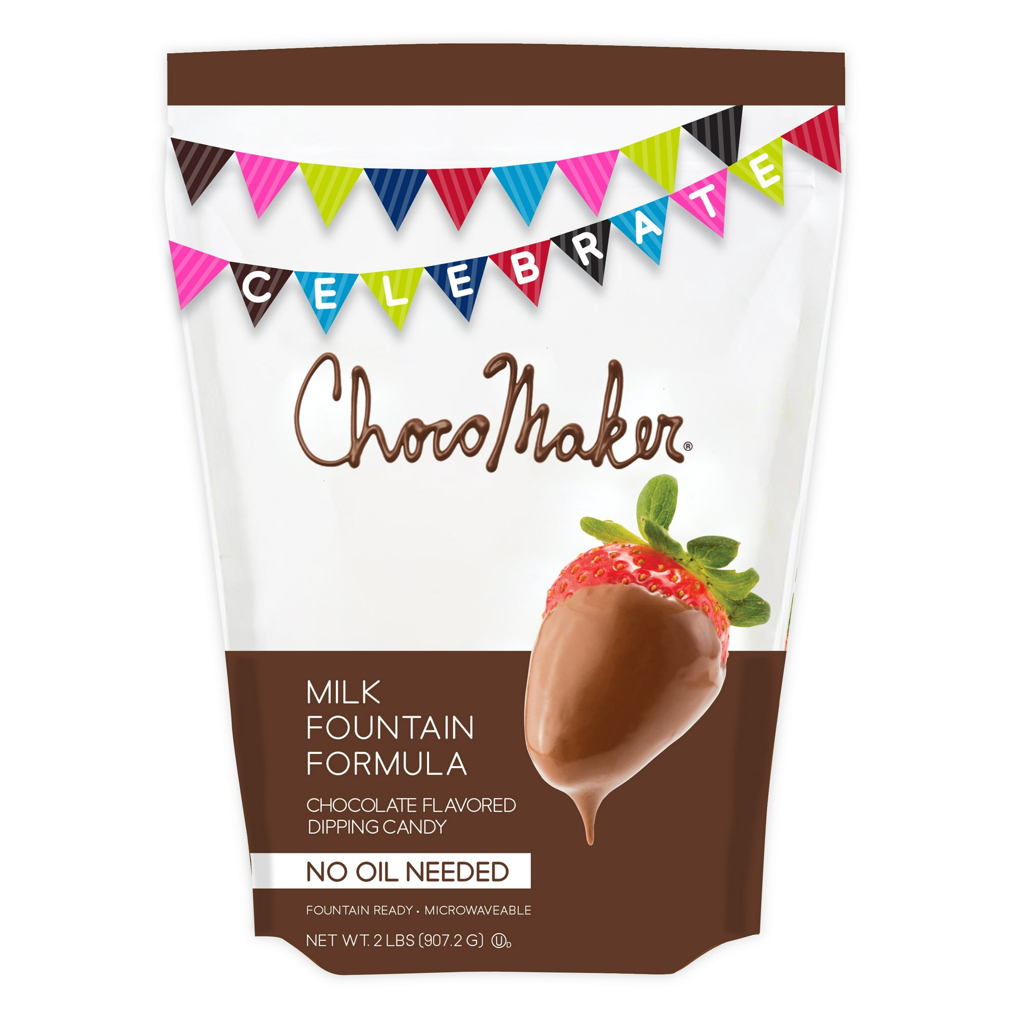 ChocoMaker Milk Chocolate Fondue Dipping Chocolate, Fountain Formula, 2 ...
