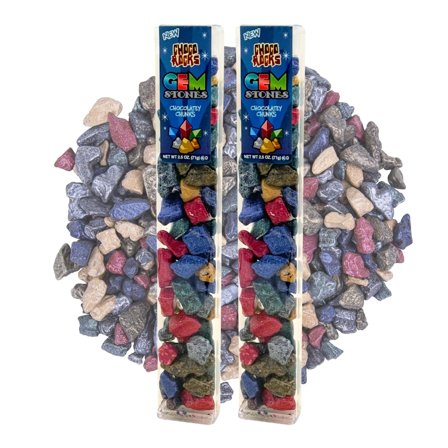 ChocoRocks - Gemstones, Pack AIF9 of 2 - Candy Coated Chocolate Stones ...