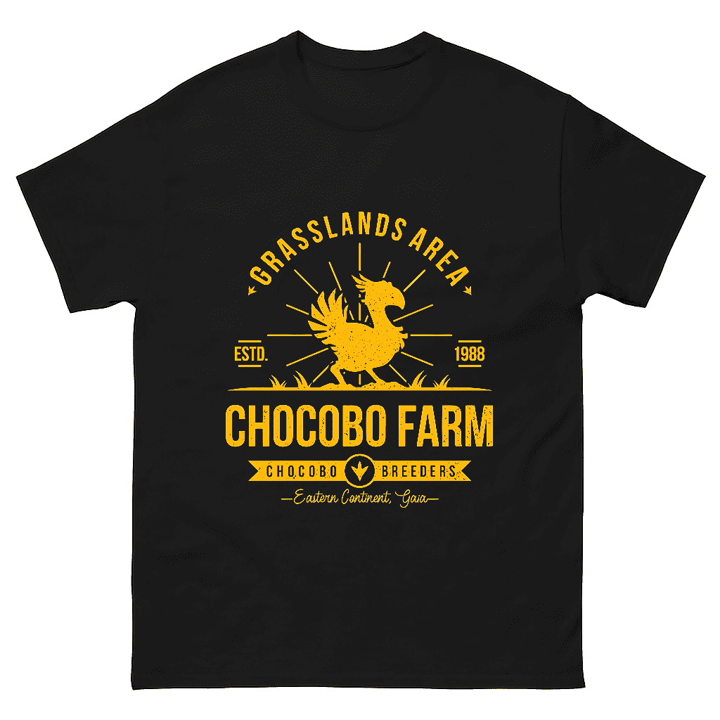 Chocobo Farm Cozy Video Game Inspired Fan Art Unisex T-Shirt V61614 ...