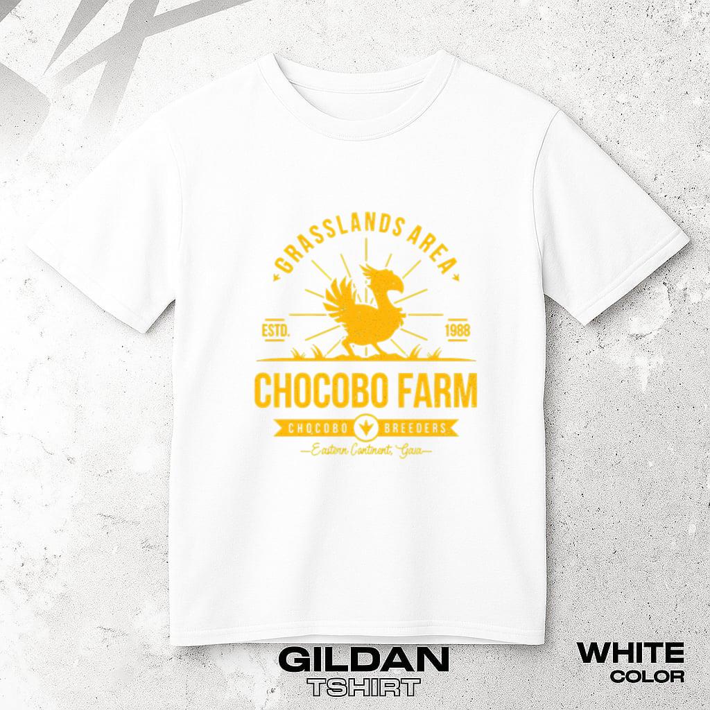 Chocobo Farm T-shirt with Cozy Game Inspired Final Fantasy Gamer Vibes ...