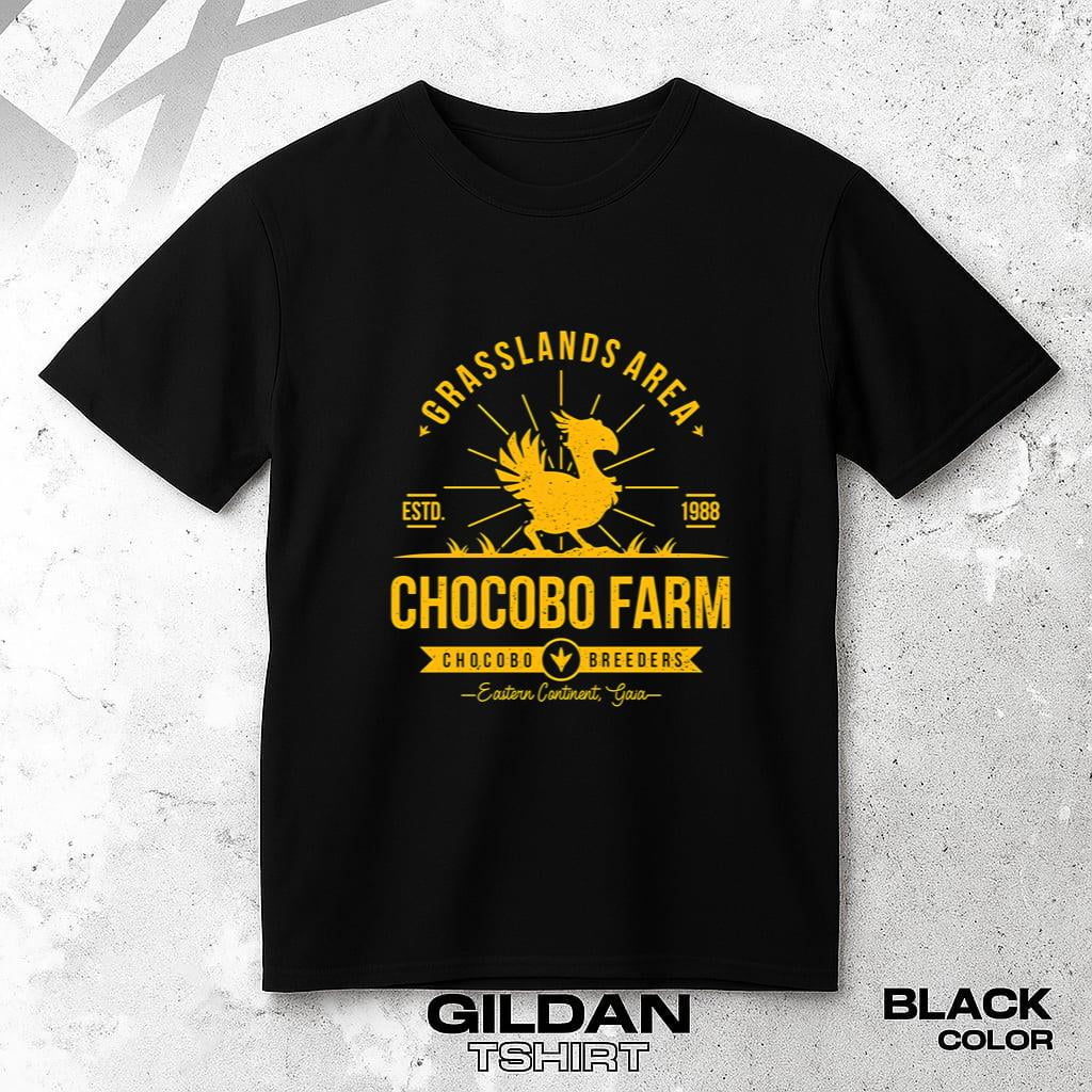 Chocobo Farm T-shirt with Cozy Game Inspired Final Fantasy Gamer Vibes ...