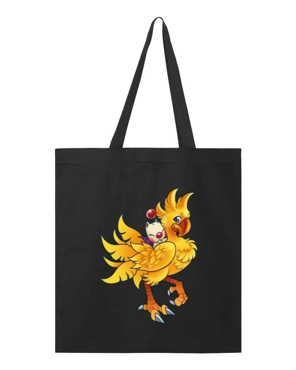 Chocobo and Moogle With A Cute Final Fantasy Game Theme Tote Bag ...