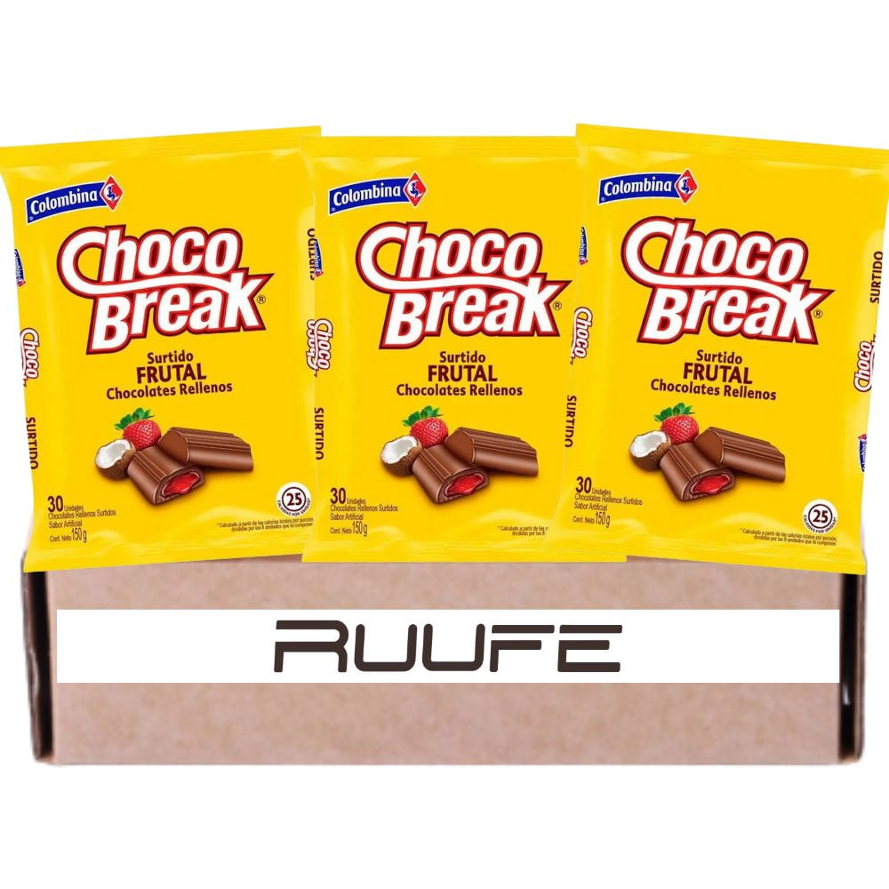 Chocobreak (3pcks - 30 count per pck) a Colombian Chocolate Candy ...