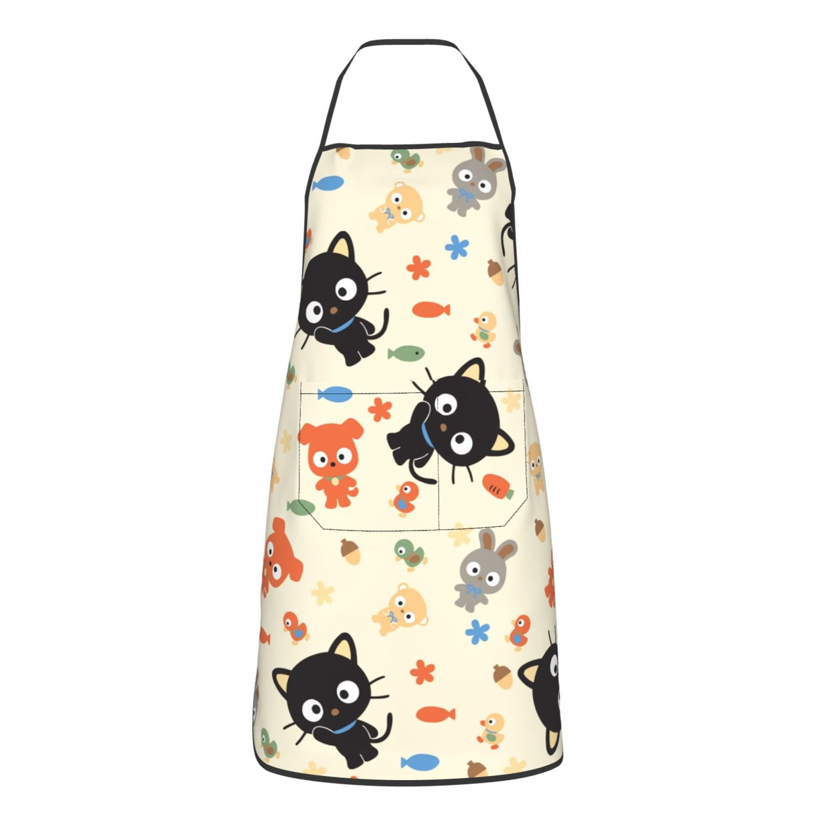 Chococat Adjustable Bib Aprons, Waterdrop Resistant Apron with 2 ...
