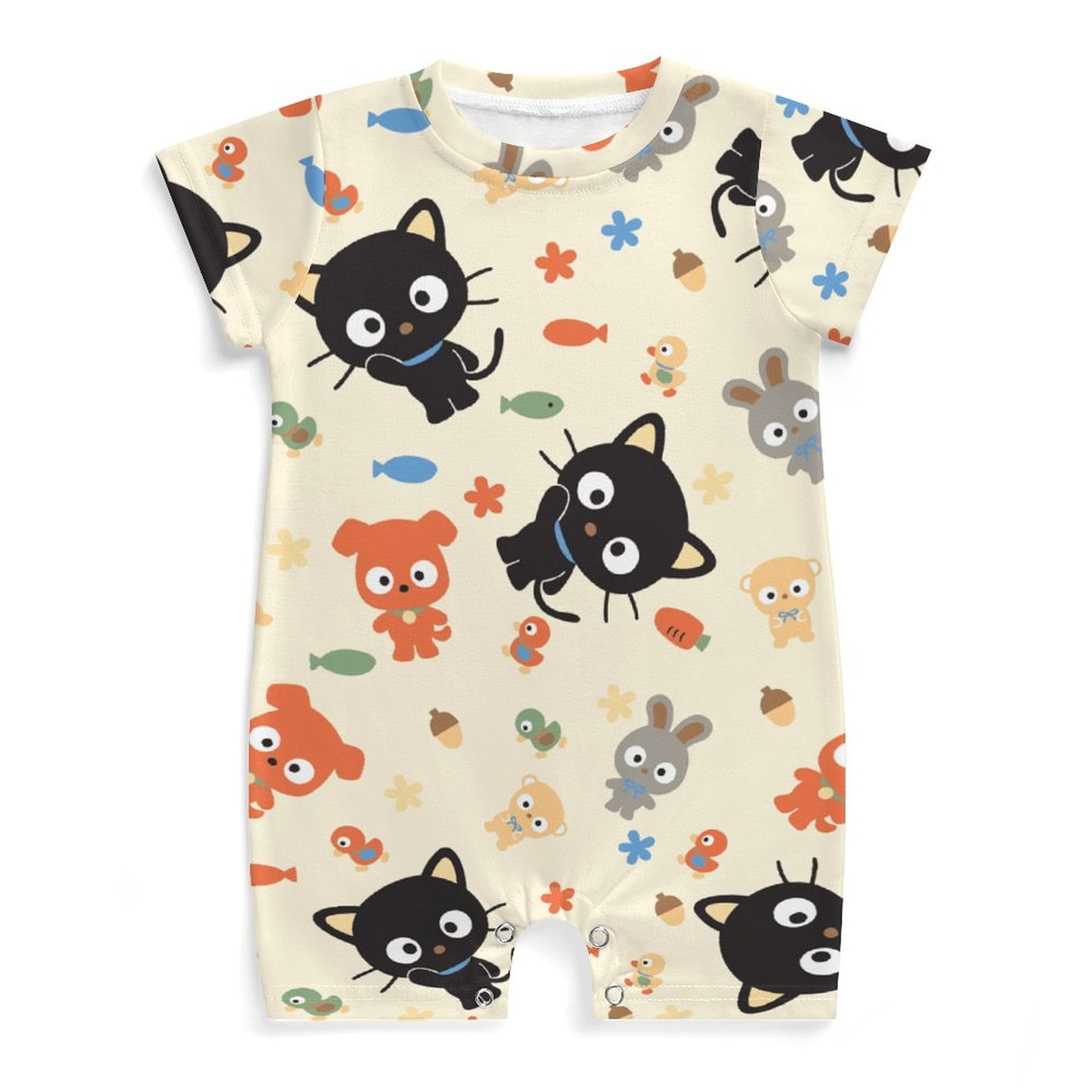 Chococat Baby Boy Girl Romper Short Sleeve Cotton Bodysuit Outfits ...