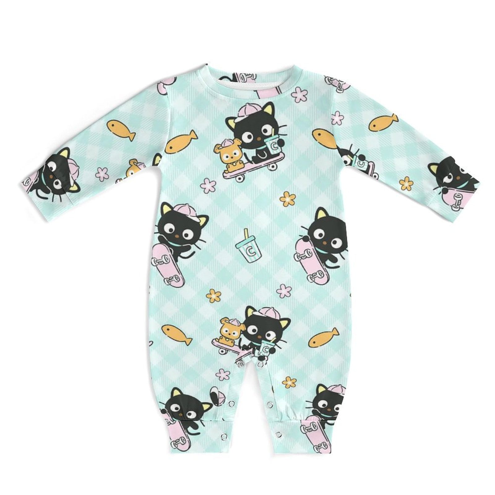 Chococat Baby Footless Rompers, Long Sleeve Baby Onesie Jumpsuit for ...