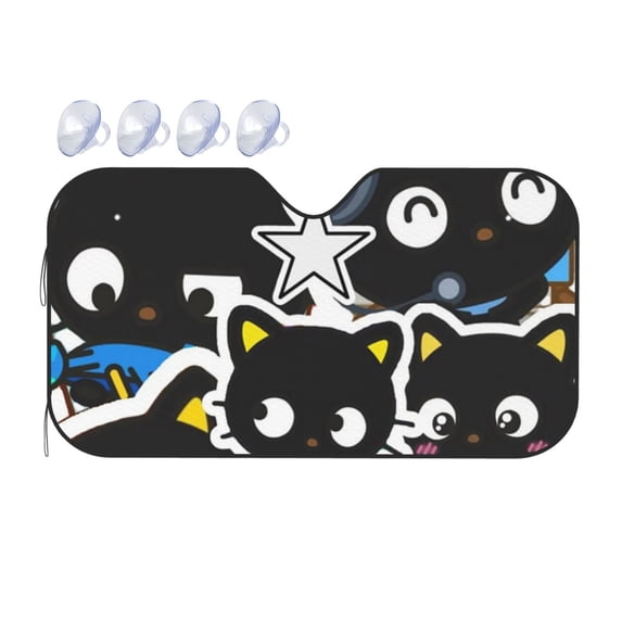 Chococat Car Windshield Sun Shade - Foldable Windshield Sun Shade ...