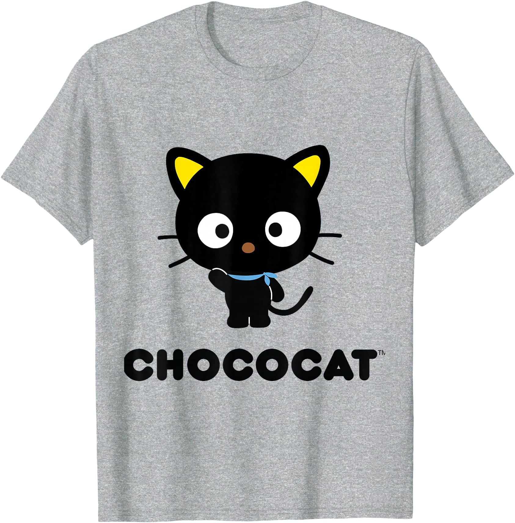 Chococat Character Greeting DTG Print Unisex T-Shirt ,Sport Grey Color ...