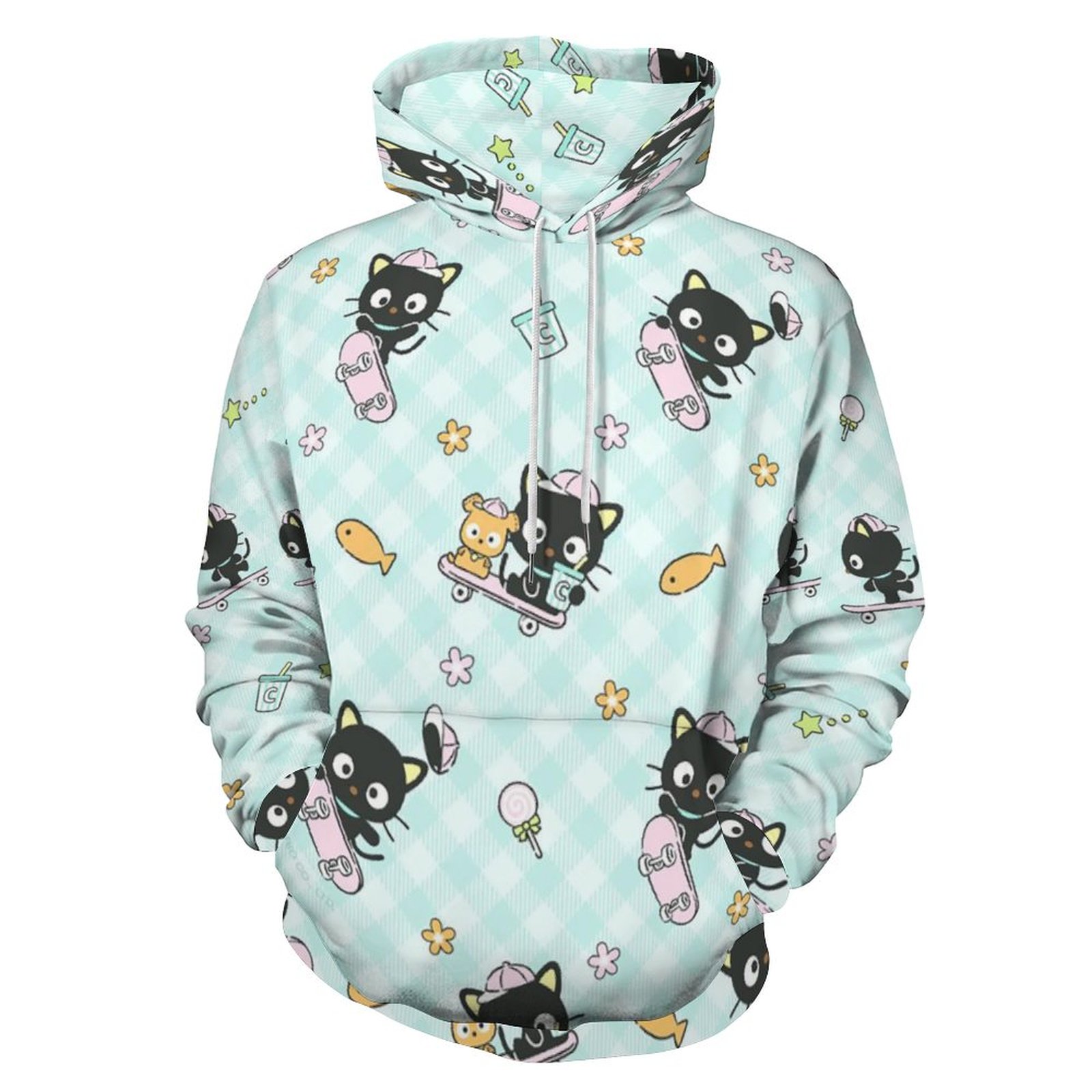 Chococat Hoodie 3D Print Pullover Hooded Long Sleeve Sweatshirts Tops ...