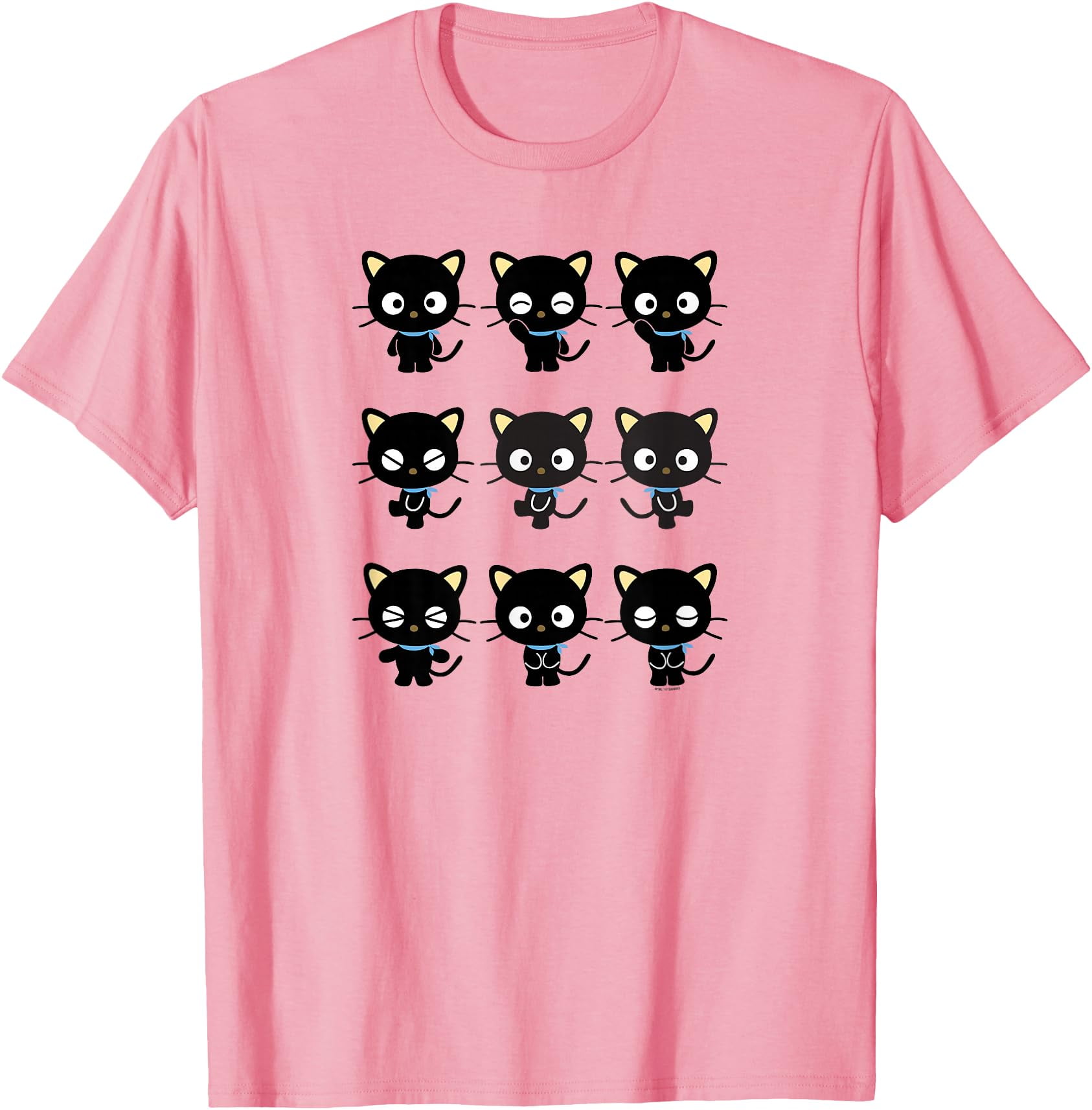 Chococat Many Expressions Cute DTG Print Unisex T-Shirt,Light Pink ...