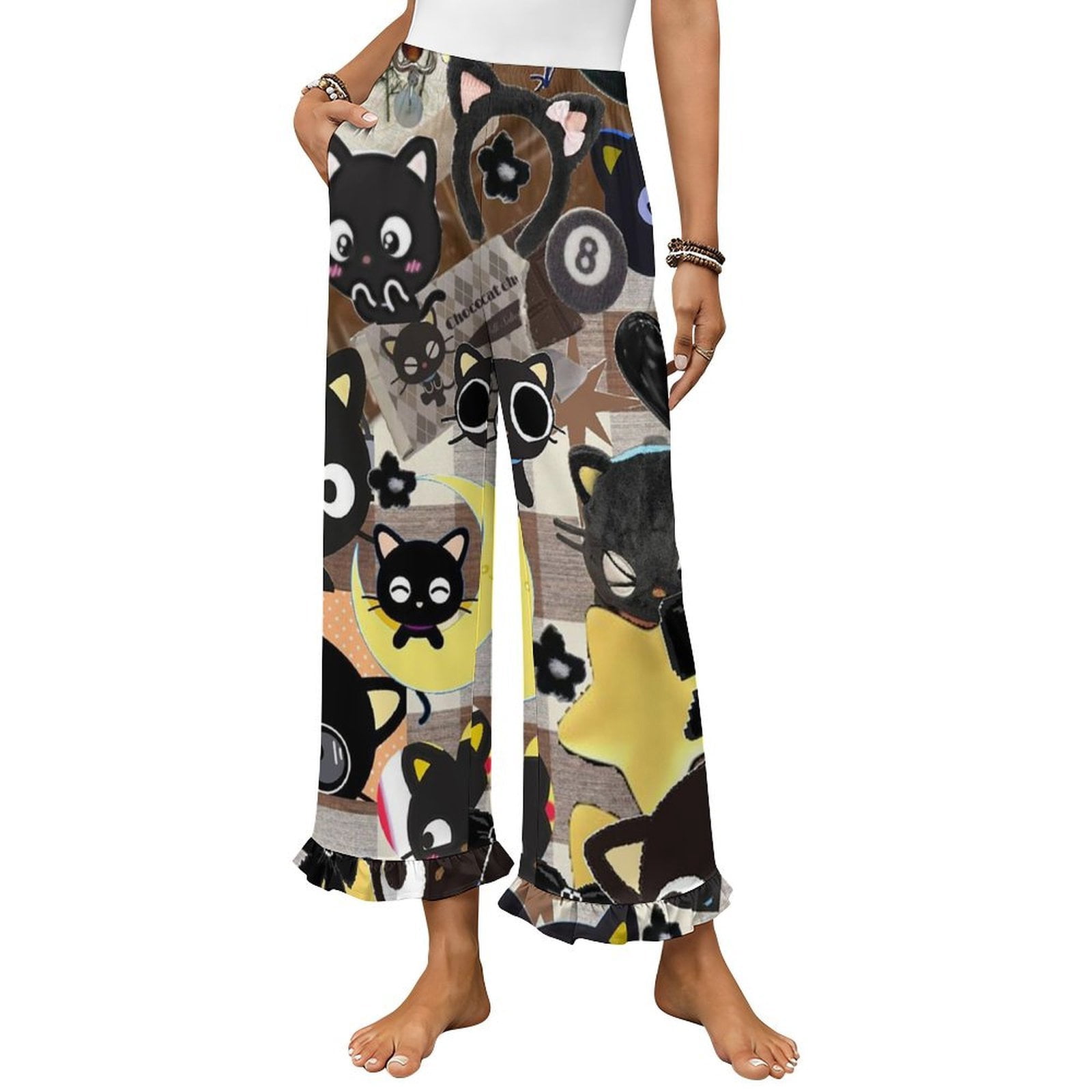 Chococat Women Pajama Pants Comfy Pj Bottoms Soft Printed Lounge Pant ...