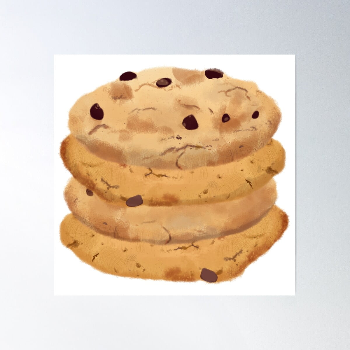 Chocochip Biscuits Poster Wall Art, Modern Wall Decor For Living Room ...