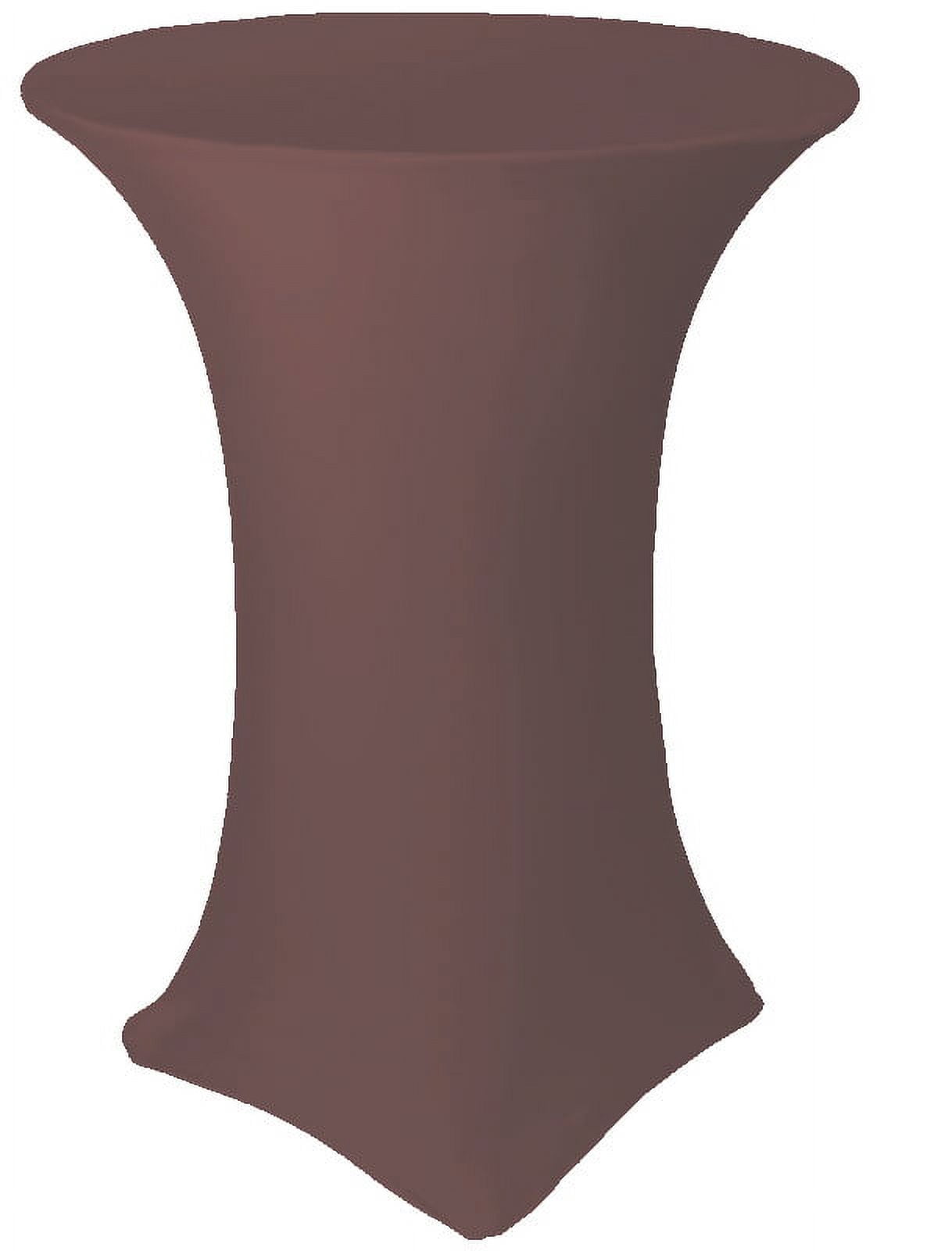 Chocolate 30 x 42 Fitted Stretch Spandex Highboy Cocktail Cover by ...
