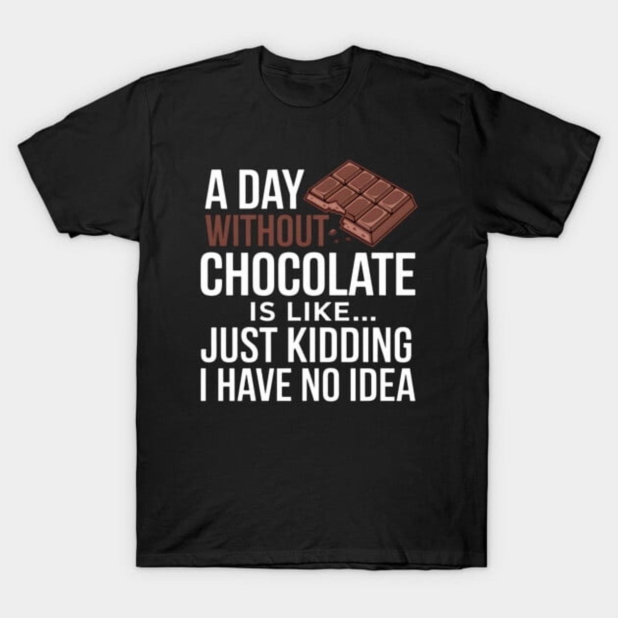 Chocolate Addiction Funny Chocoholic Foodie Humor Graphic, H40326 ...