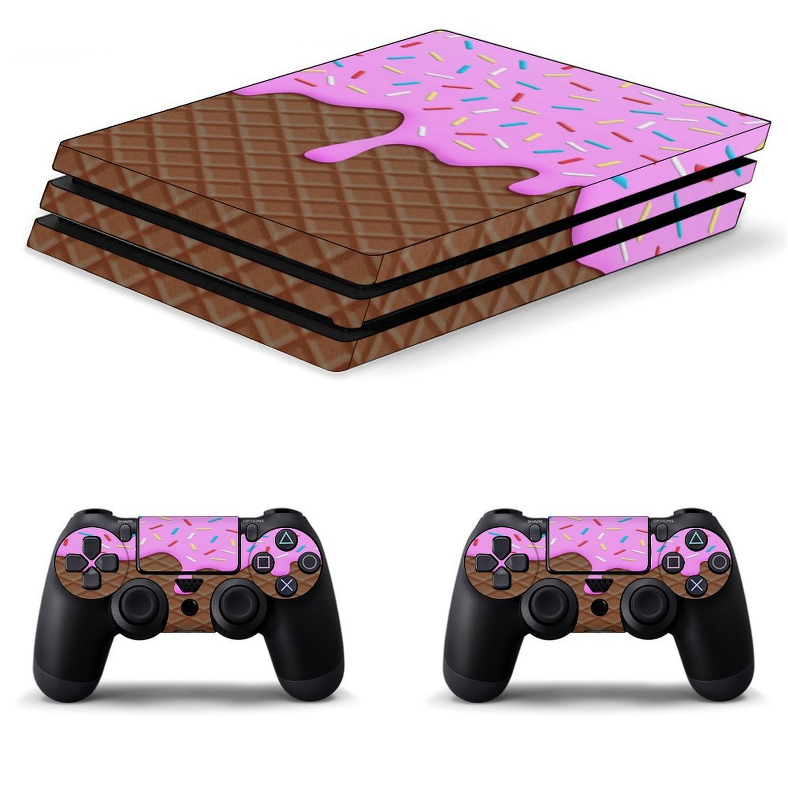 Chocolate And Strawberry Icecream PS4/PS4 Pro/PS4 Slim Skin Sticker For ...