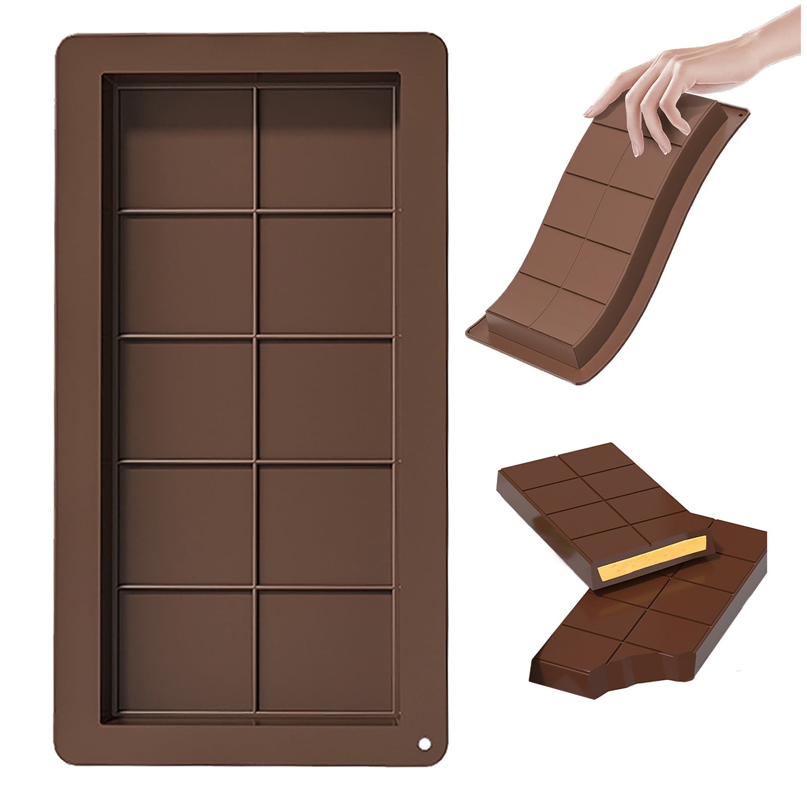Chocolate Bar Mold Candy Bar Chocolate Rectangular Food Grade Thick ...