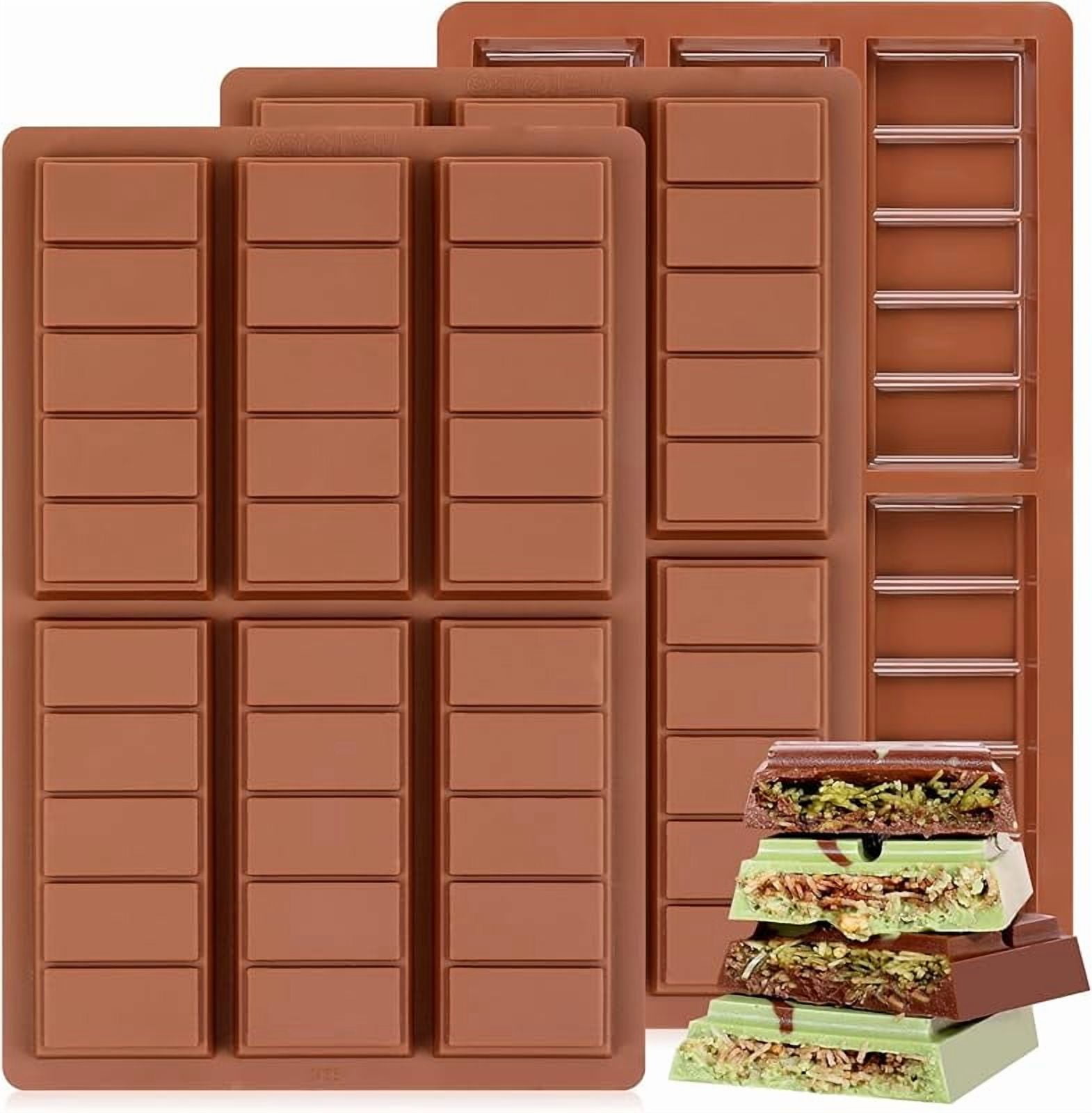 Chocolate Bar Mold - Non-Stick Chocolate Molds, Food Grade Silicone ...