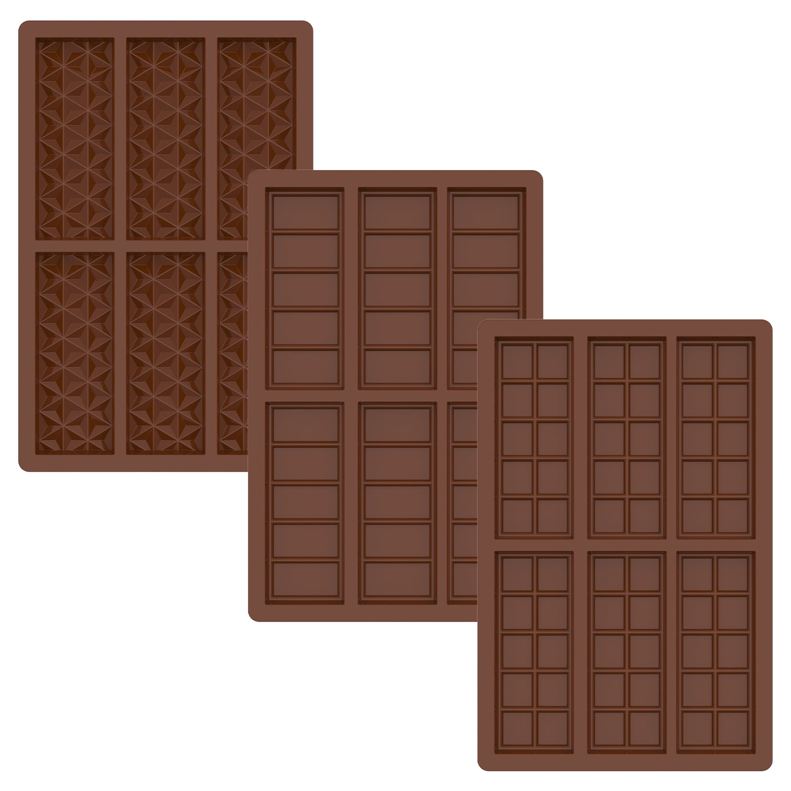 Chocolate Bar Molds Silicone Chocolate Mold Nonstick Candy Bar Mold ...