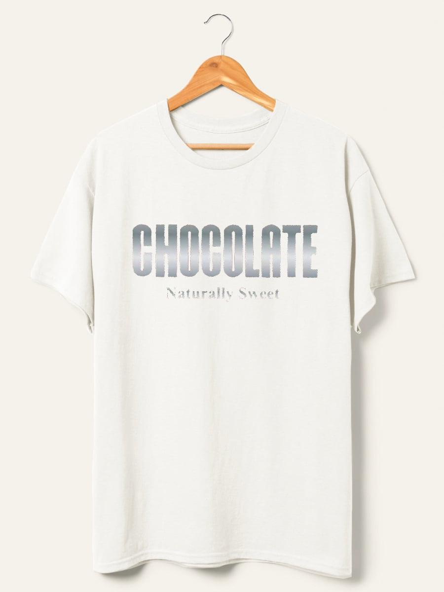 Chocolate Bar Shiny Silver Foil Tee - Walmart.com